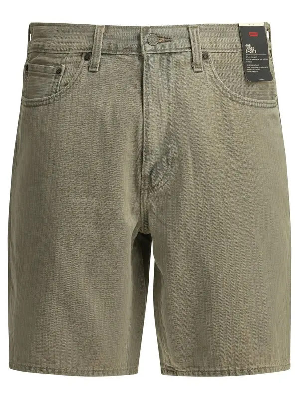 LEVI'S 468 Stay Loose Five-pocket Denim Shorts - Grey