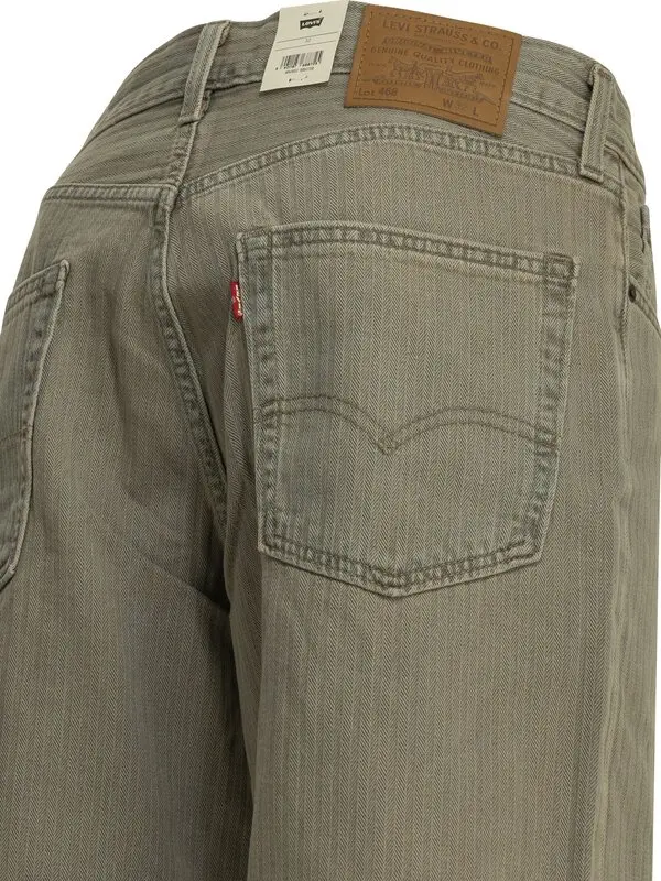 LEVI'S 468 Stay Loose Five-pocket Denim Shorts - Grey