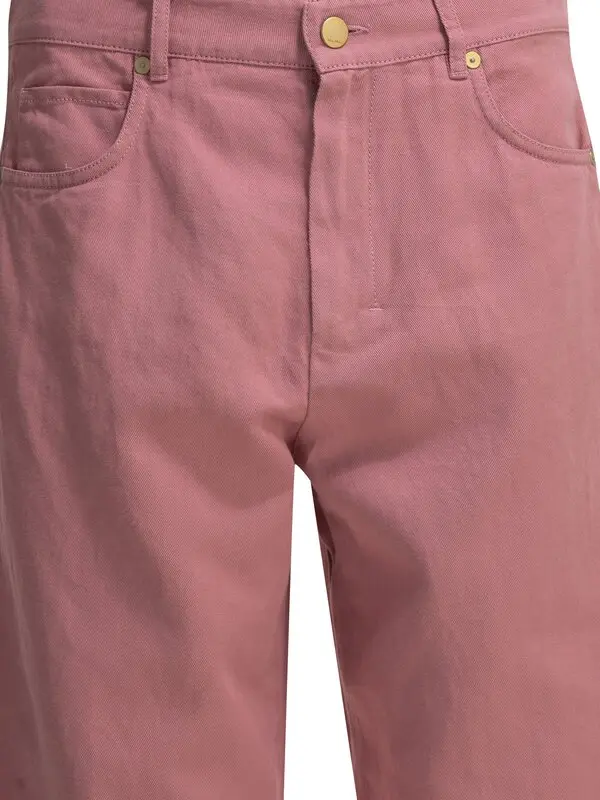 Max Mara Cotton-linen Casual Straight Leg Pants
