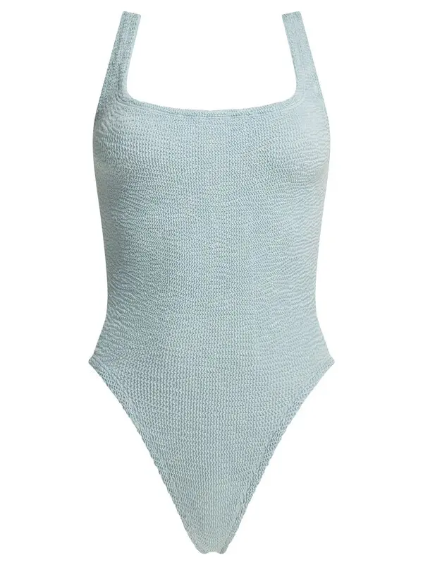 Hunza G Squareneck One Piece - Light Blue