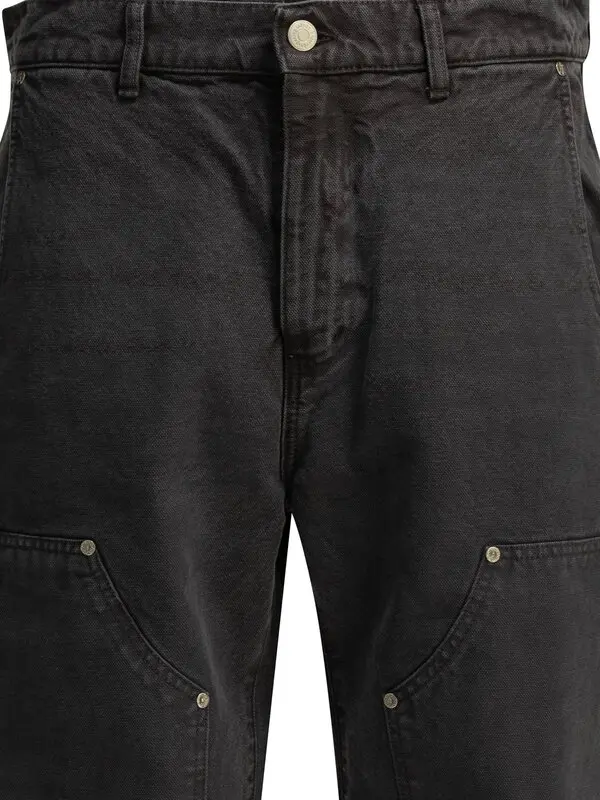 MFPEN Mfpn Double Knee Straight Leg Jeans - Black