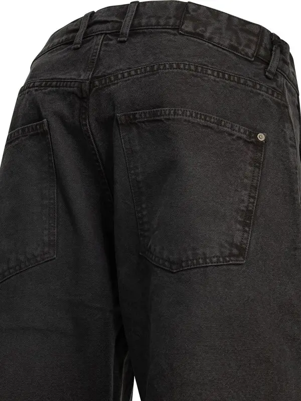 MFPEN Mfpn Double Knee Straight Leg Jeans - Black