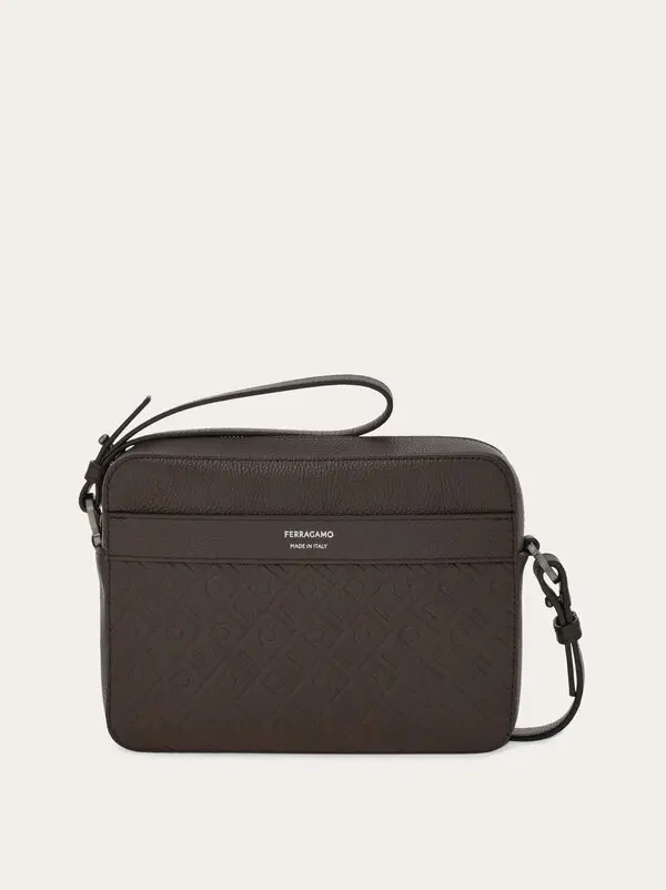 FERRAGAMO Monogram Shoulder Bag - Brown