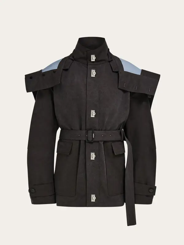 FERRAGAMO Cropped Parka With Hood