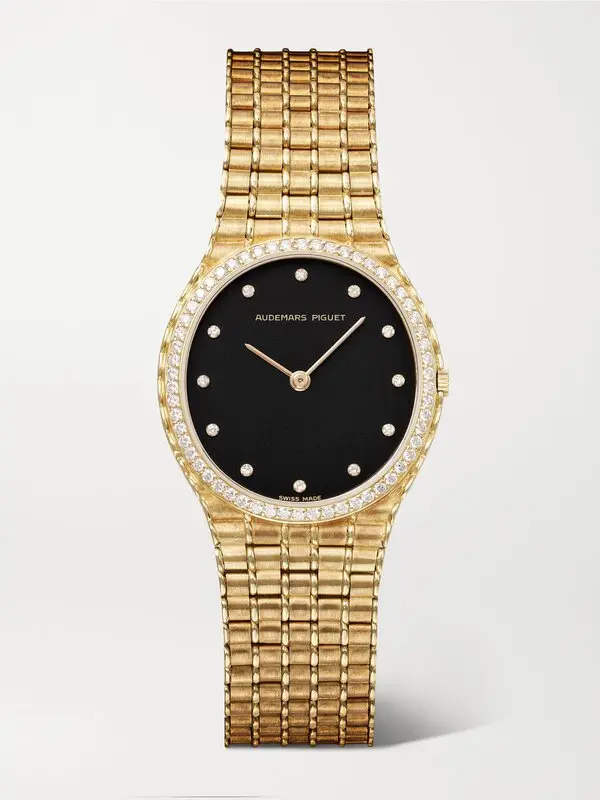 STEPHANIE WINDSOR Audemars Piguet 1980 18k & Diamond Watch - Gold