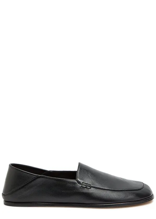 Calvin Klein Leather Loafers - Black