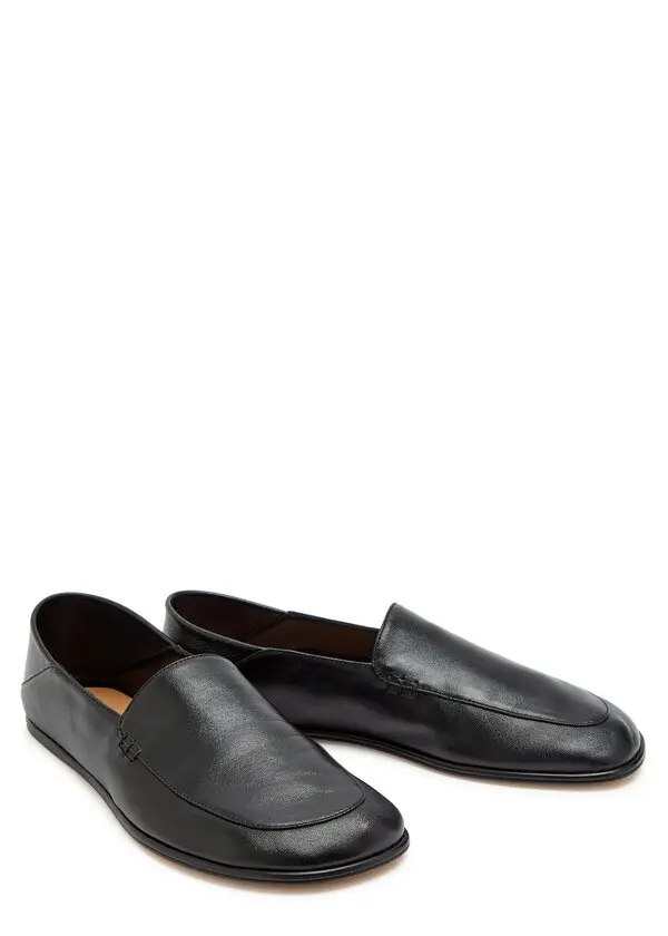 Calvin Klein Leather Loafers - Black