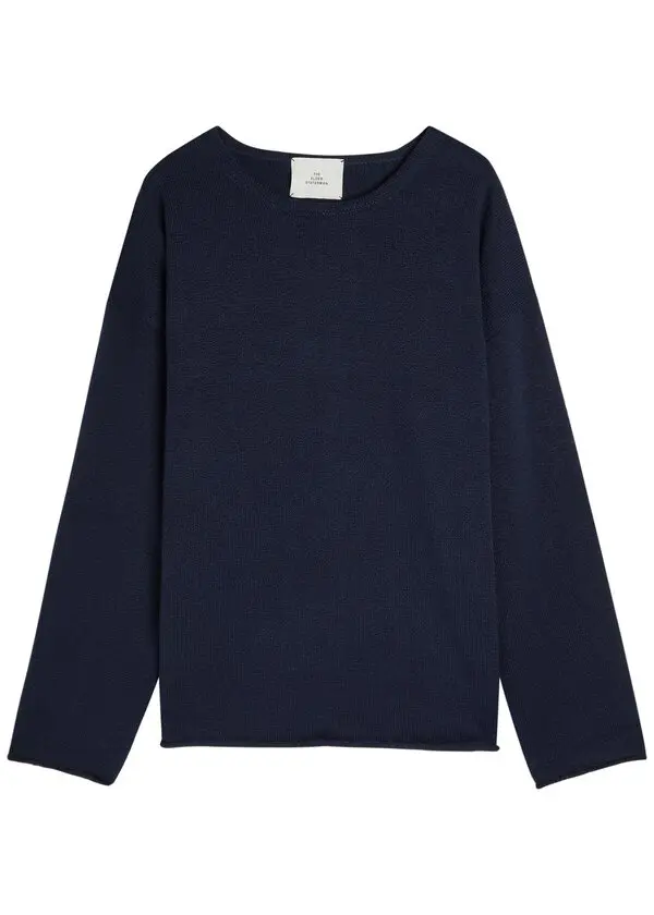 THE ELDER STATESMAN Nora Cotton Jumper