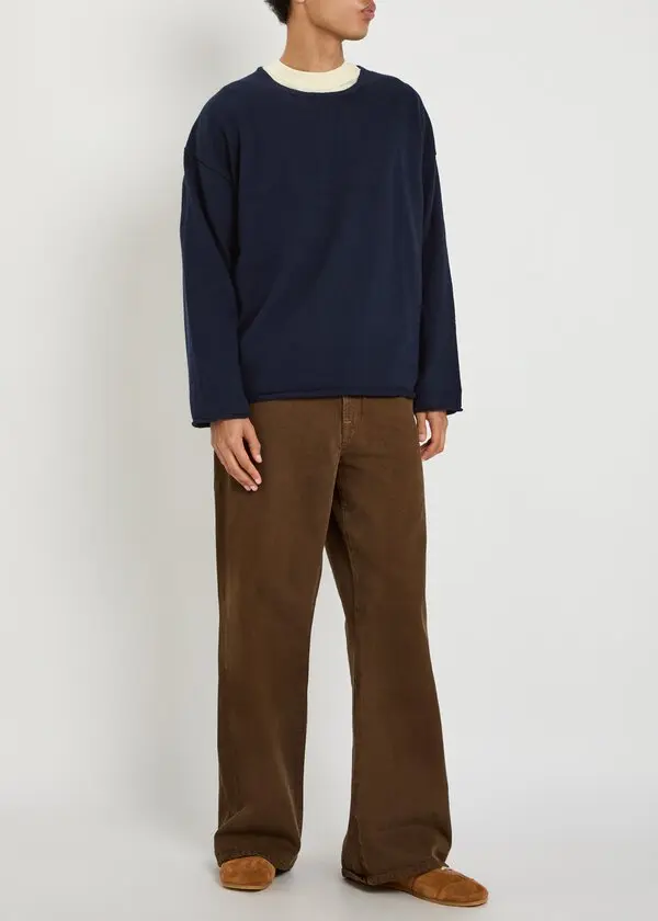 THE ELDER STATESMAN Nora Cotton Jumper