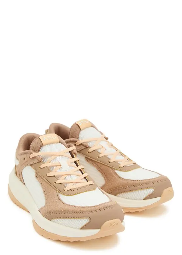 Apl Panelled Mesh Sneakers - Beige