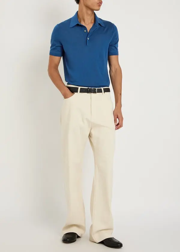 TOM FORD Gauge Cashmere And Silk-blend Polo Shirt