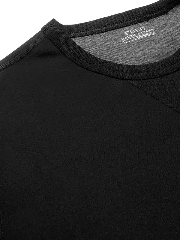 Polo Ralph Lauren Logo Embroidered Jersey Sweatshirt - Black