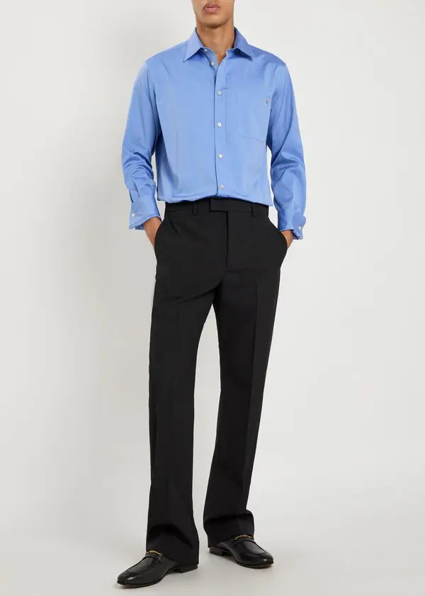 Valentino Garavani Logo Cotton Oxford Shirt