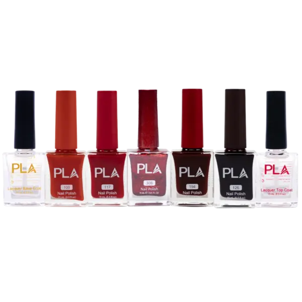 PLA BEAUTY Nail Lacquer Starter Kit - Code Red