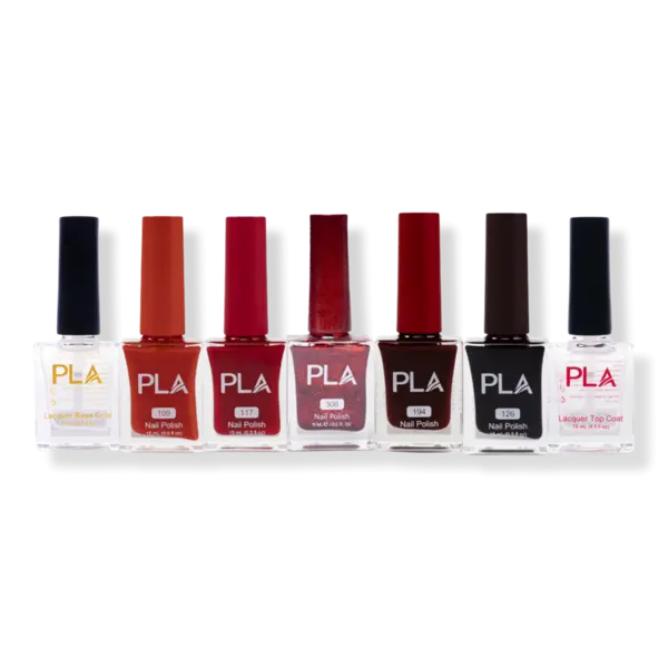 PLA Beauty Nail Lacquer Starter Kit - Code Red