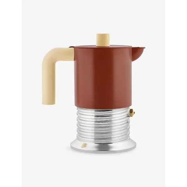 ALESSI Vite Three-cup Espresso Coffee Maker - Red And Yellow