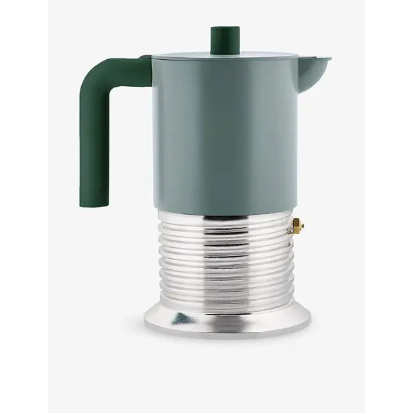 ALESSI Vite Moka 6-cup Coffee Maker - Green