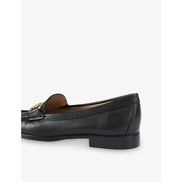 Carvela Click Wide-fit Leather Loafers With Horsebit Detail - Blk/other