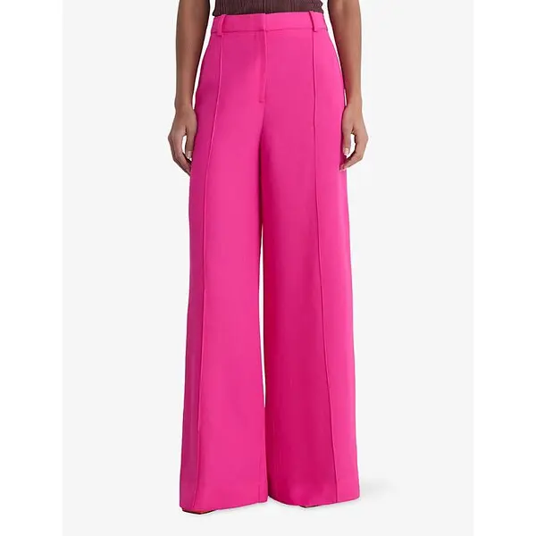 REISS Charli Wide-leg Woven Trousers