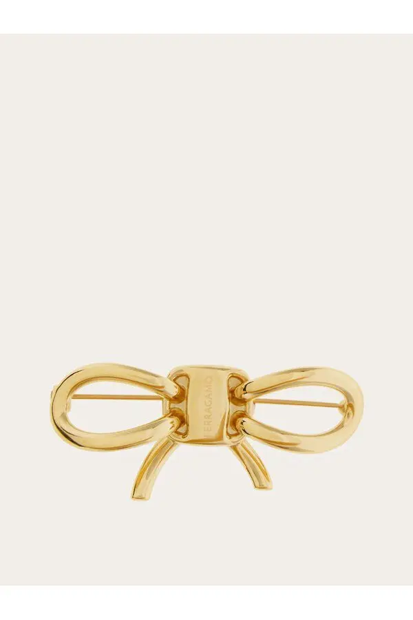 FERRAGAMO Vara Bow Broach - Gold