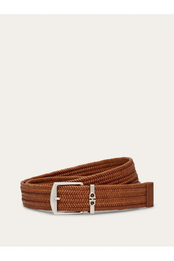 FERRAGAMO Woven Belt - Red