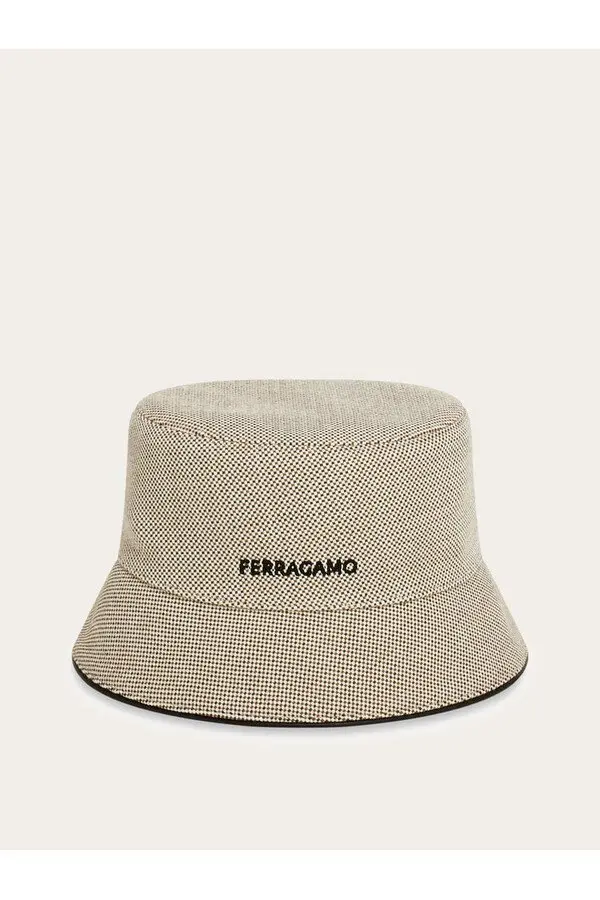 FERRAGAMO Bucket Hat - Natural