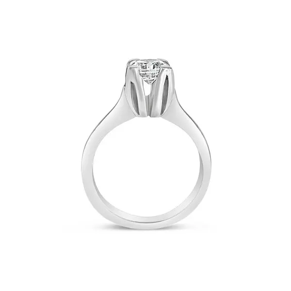 BELLUS DOMINA Sterling Cubic Zirconia Solitaire Ring - Silver