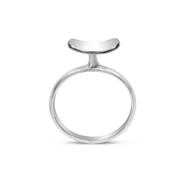 BELLUS DOMINA Sterling Abstract Minimalist Ring