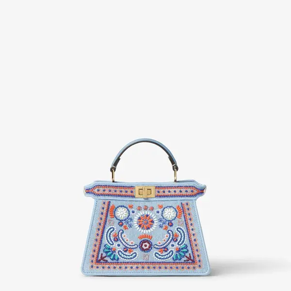 Fendi Peekaboo Iseeu Petite Bag - Light Blue