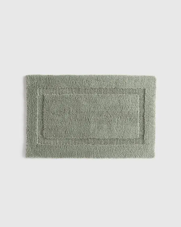 Quince Turkish Cotton Non-slip Bath Rug - Sage