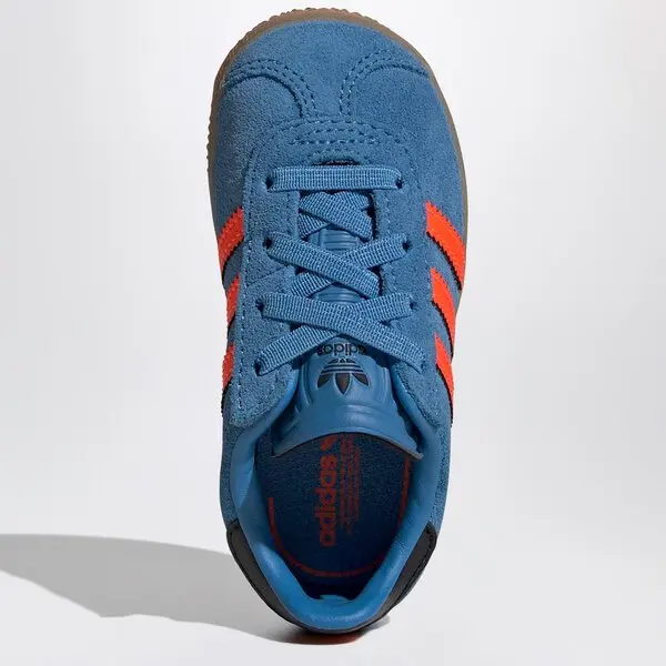 ADIDAS ORIGINALS Gazelle Focus Blue/solar Orange Sneakers With Elasticated Laces