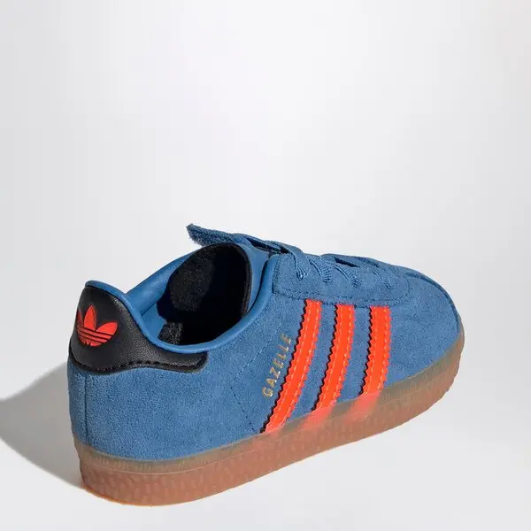 ADIDAS ORIGINALS Gazelle Focus Blue/solar Orange Sneakers With Elasticated Laces