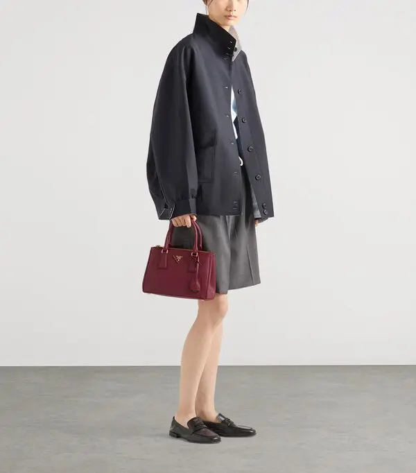 Prada Saffiano Leather Galleria Top-handle Bag - Red