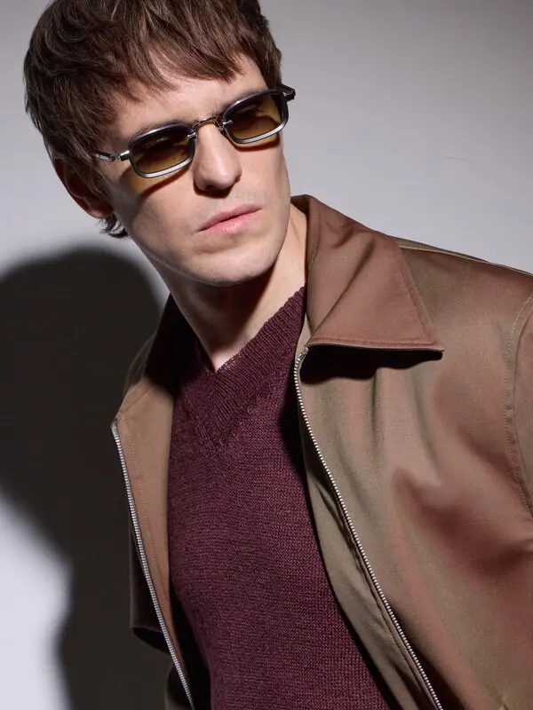 SATO Canicula Square-frame Titanium Sunglasses - Silver