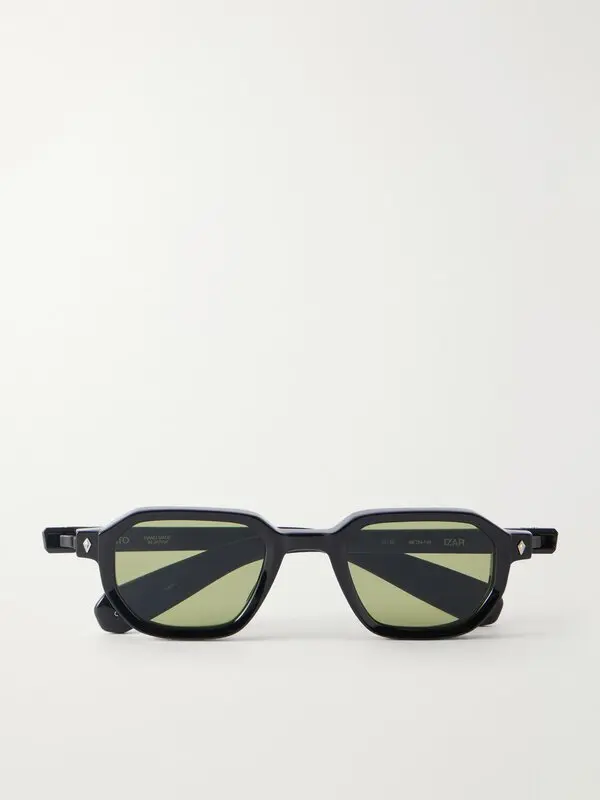 SATO Izar Square-frame Acetate Sunglasses - Black