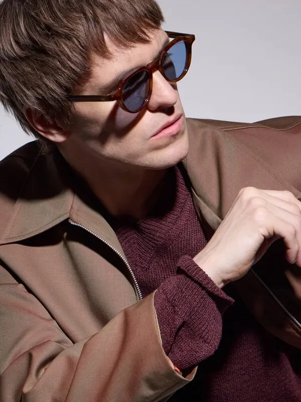 CUTLER AND GROSS Gr06 Round Frame Sunglasses - Tortoiseshell