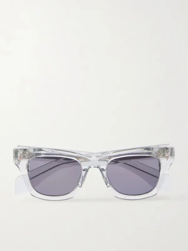 JACQUES MARIE MAGE Dealan Square-frame Acetate Sunglasses - Silver