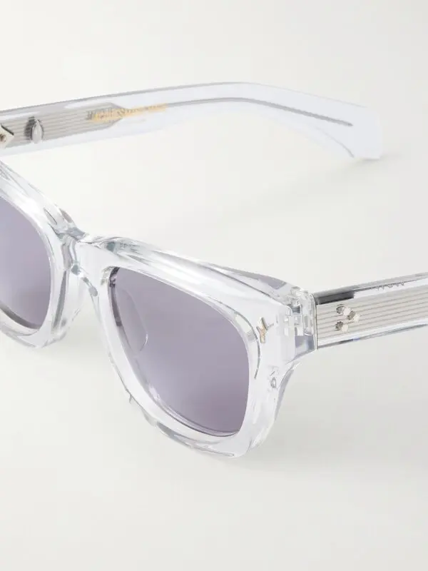 JACQUES MARIE MAGE Dealan Square-frame Acetate Sunglasses - Silver