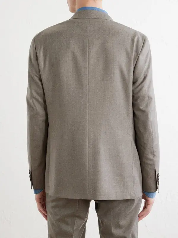 Canali Kei Wool Suit Jacket