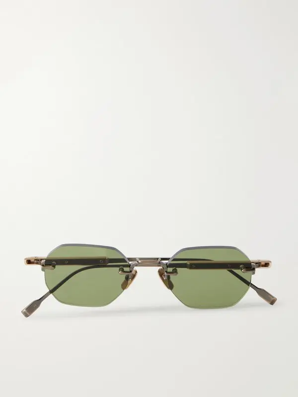 SATO Terebellum Ii Octagon Frame Sunglasses - Gold
