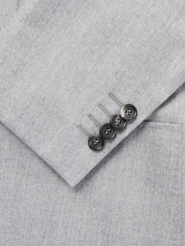 Canali Kei Wool Suit Jacket - Gray
