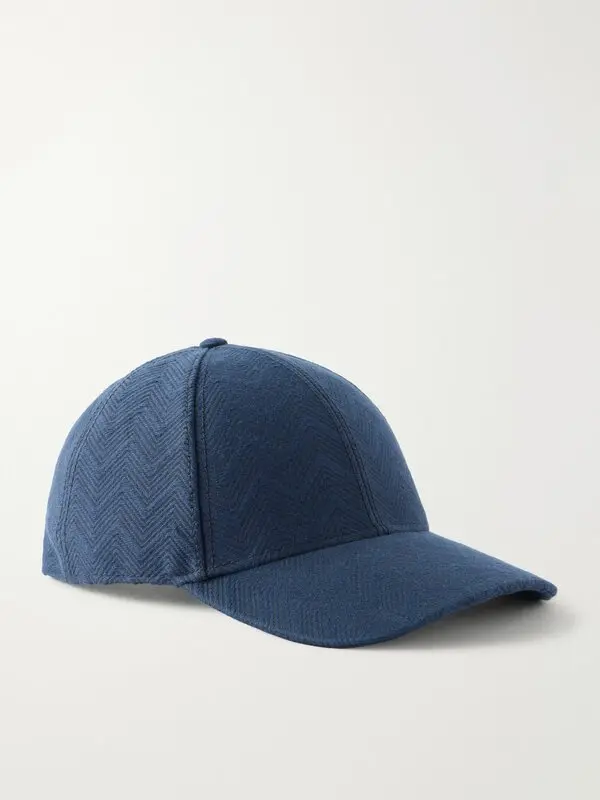 Missoni Striped Jacquard-knit Baseball Cap - Blue