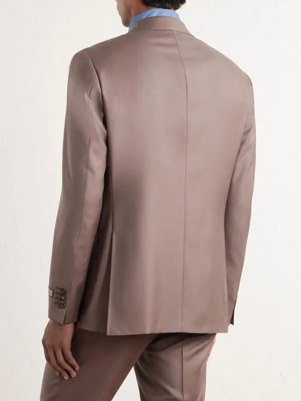 Canali Kei Wool Suit Jacket