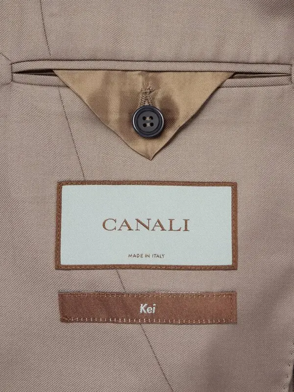 Canali Kei Wool Suit Jacket