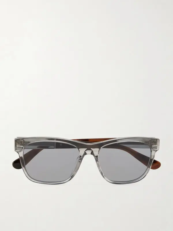 Brunello Cucinelli Acetate Aviator Sunglasses - Gray