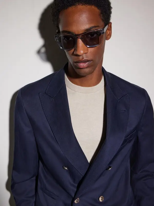 Brunello Cucinelli Acetate Aviator Sunglasses