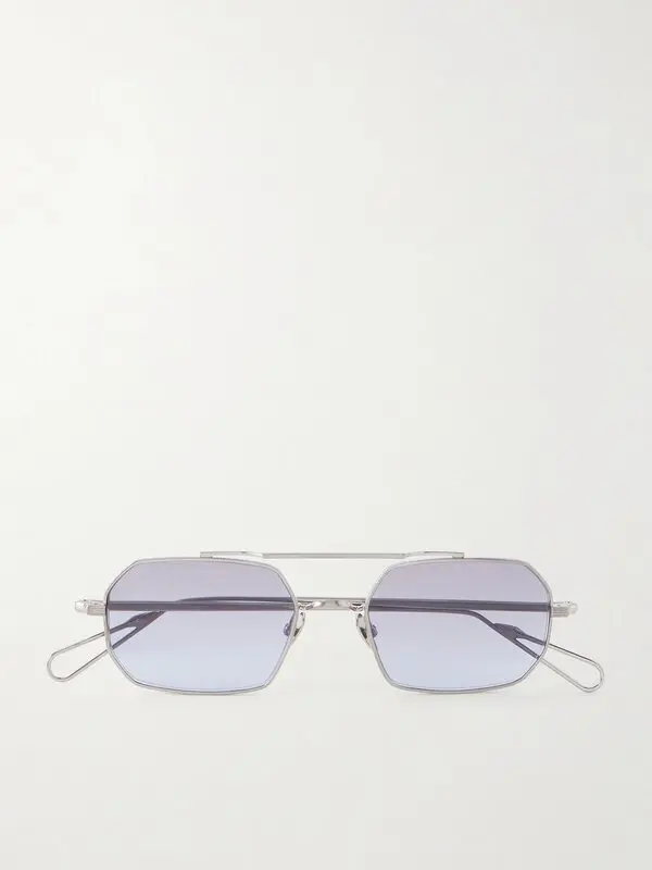 AHLEM Clovis Aviator Sunglasses - Silver