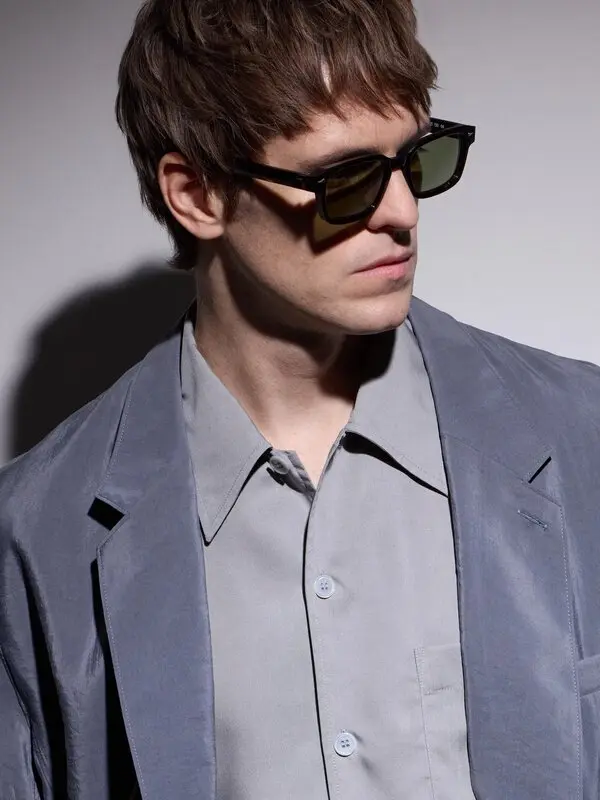 AHLEM Rive Gauche Square Frame Acetate Sunglasses - Tortoiseshell