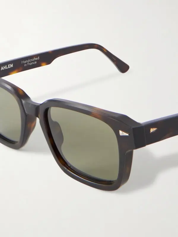 AHLEM Rive Gauche Square Frame Acetate Sunglasses - Tortoiseshell