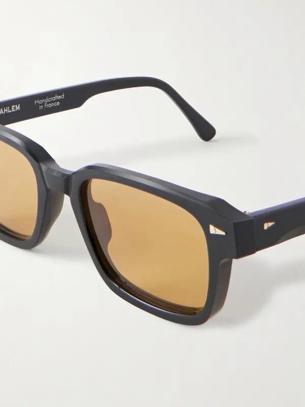 AHLEM Rive Gauche Square-frame Acetate Sunglasses - Black